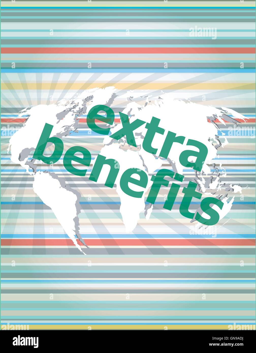 extra benefits slogan poster concept. Financial support message design ...