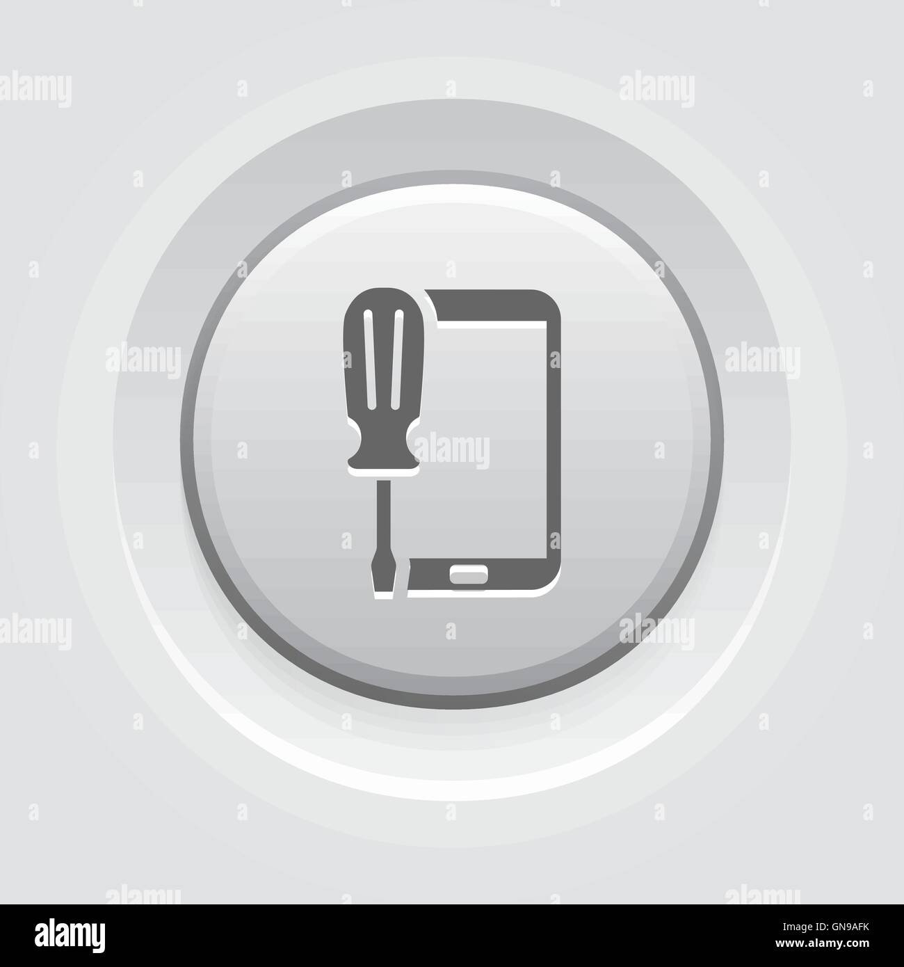 Mobile screen fix Stock Vector Images - Alamy