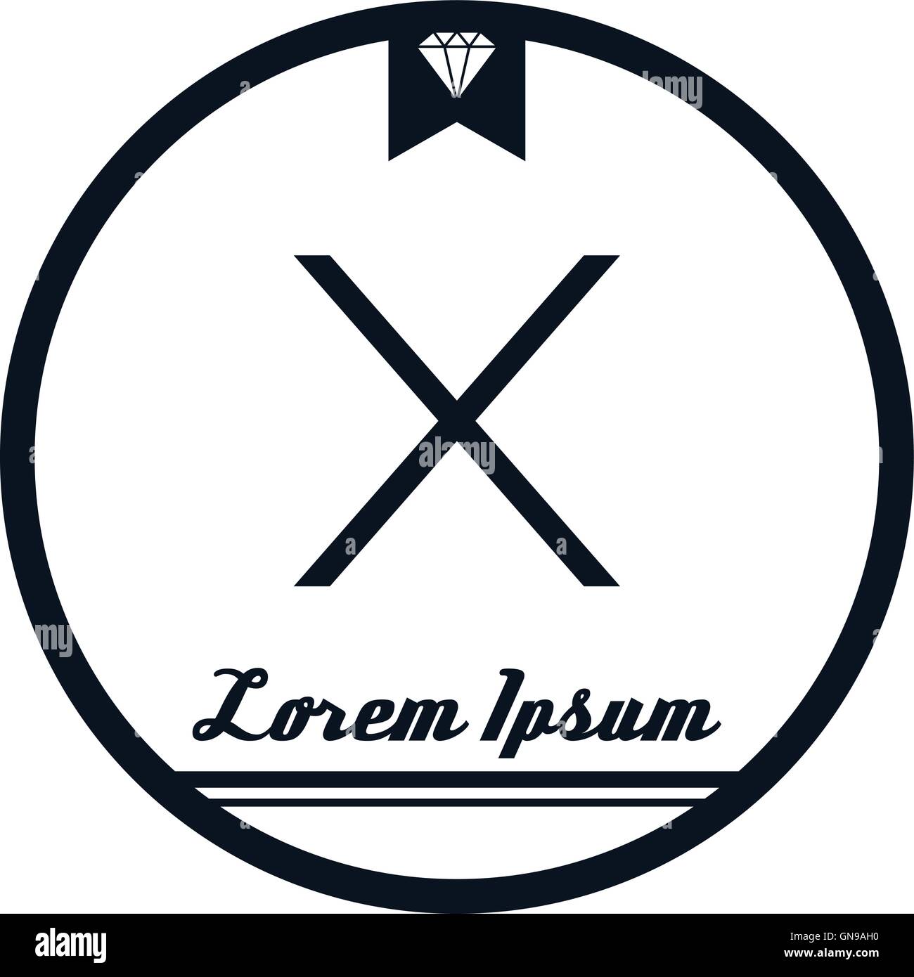 diamond badge theme Stock Vector Image & Art - Alamy