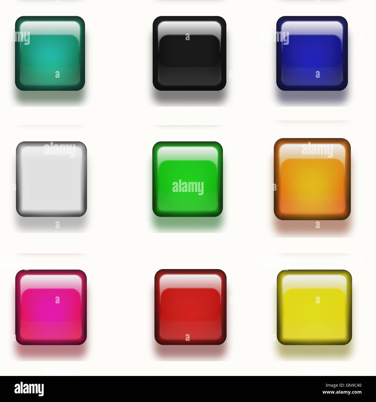 3d yellow start button isolated hi-res stock photography and images - Alamy