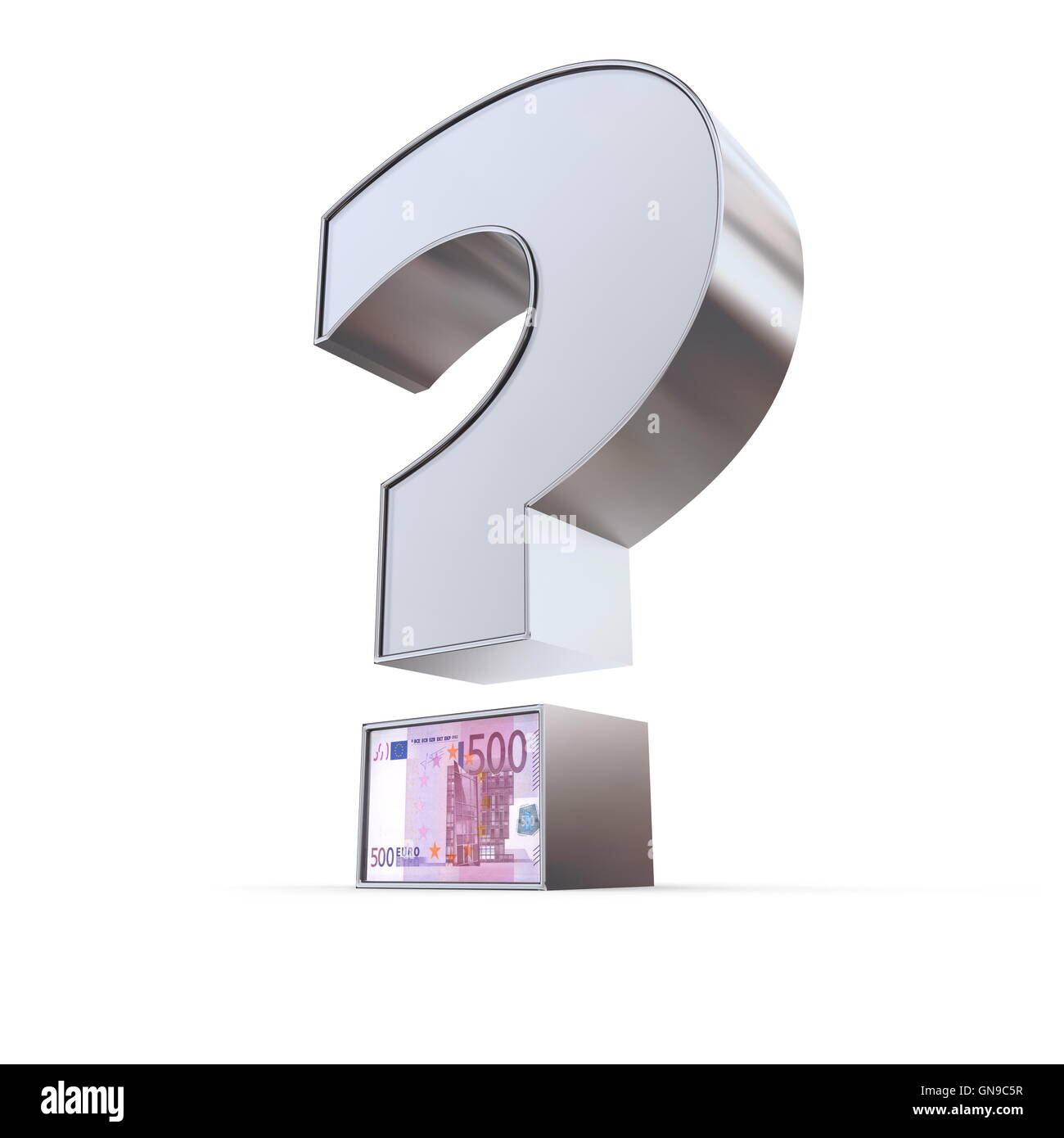 Metallic Euro Question Mark Stock Photo - Alamy