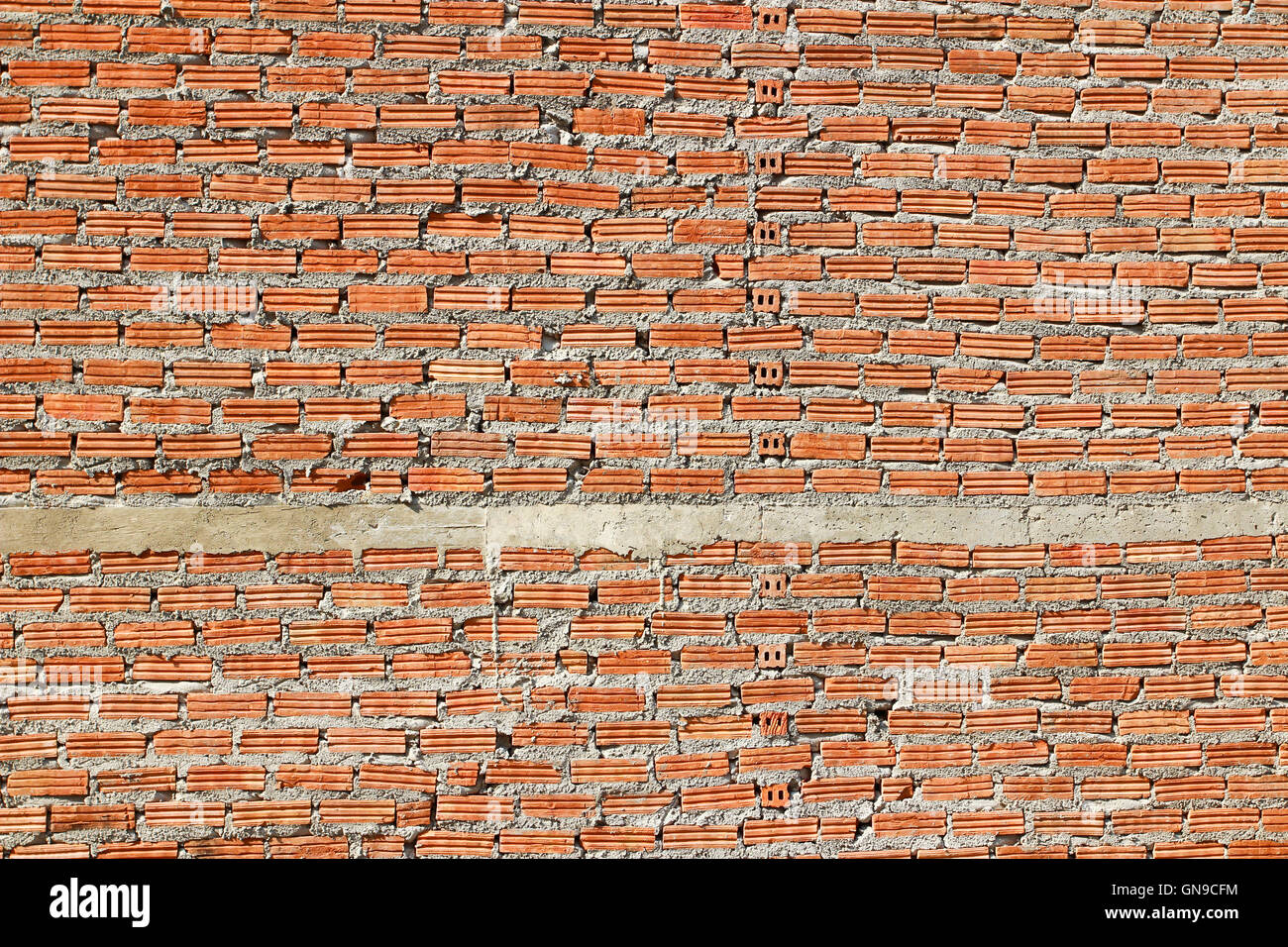 Red brick wall, square format Stock Photo - Alamy