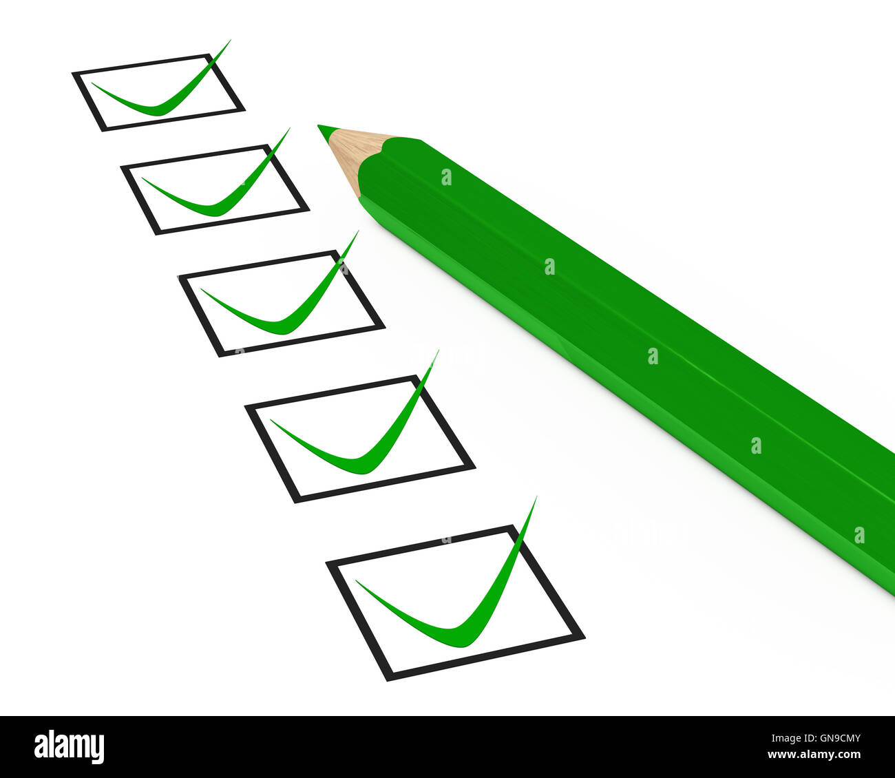 pen check box Stock Photo - Alamy