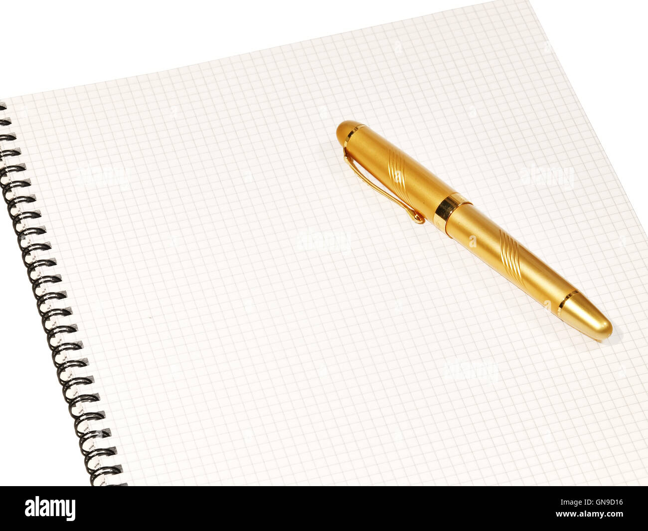 Notebook and pen Stock Photo - Alamy