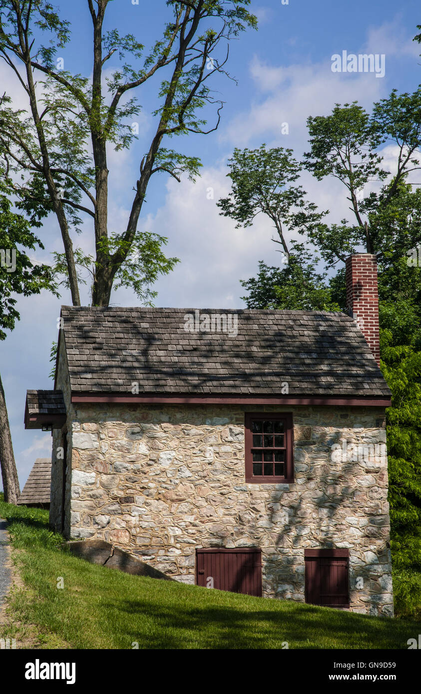 Small historic stone house in Lancaster County, Pennsylvania, USA ...