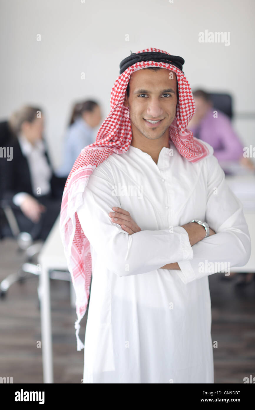 Arabic business man at meeting Stock Photo - Alamy
