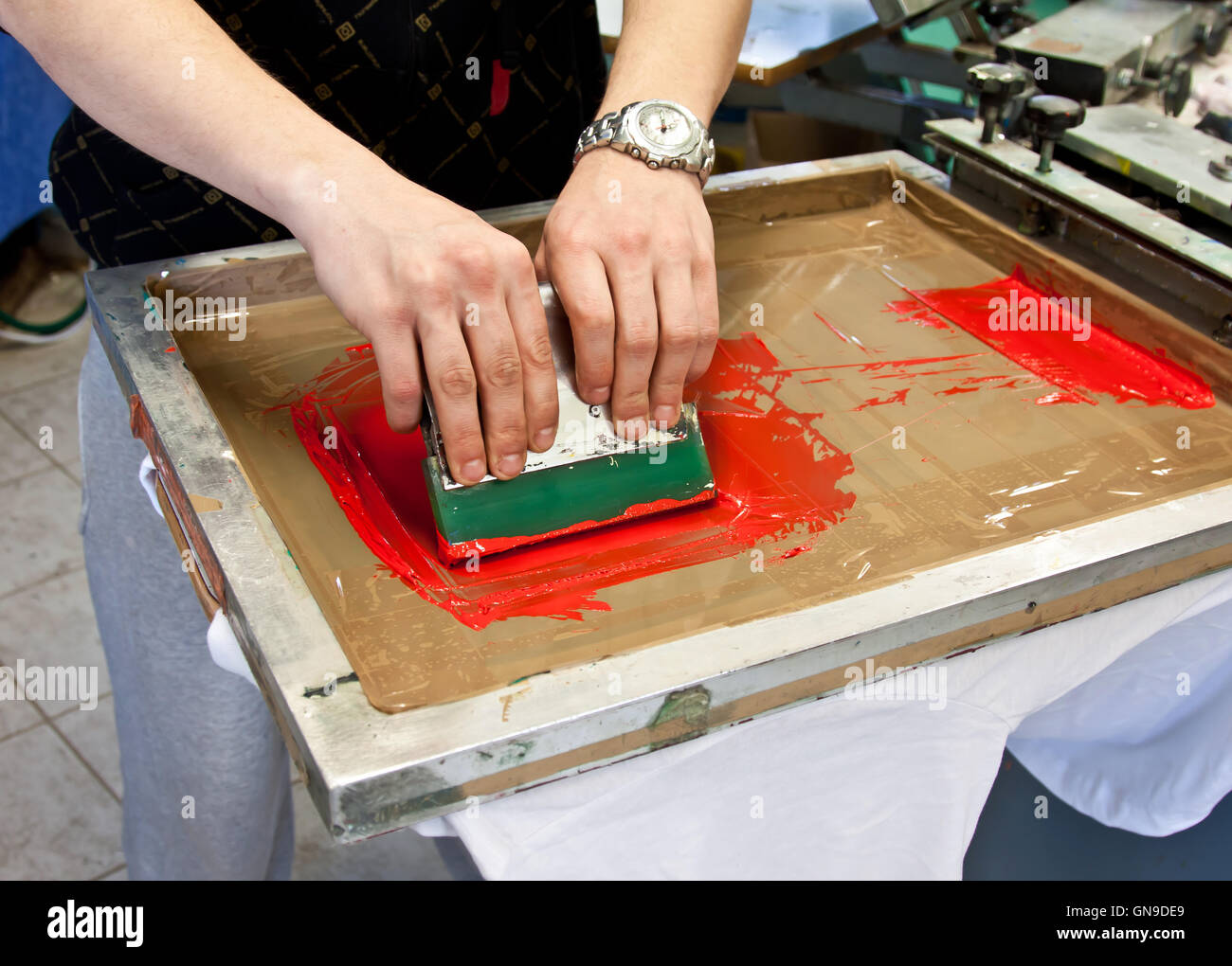 Screen printing of hi-res stock photography and images - Alamy