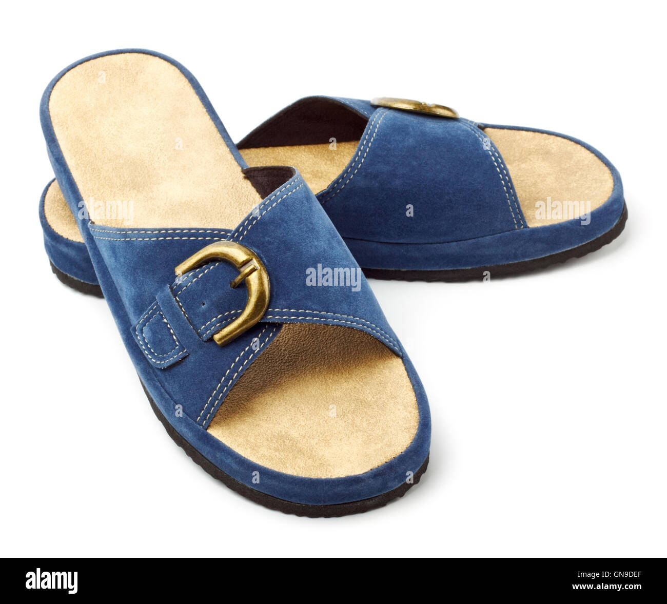 Pair textile blue shoes hi-res stock photography and images - Alamy