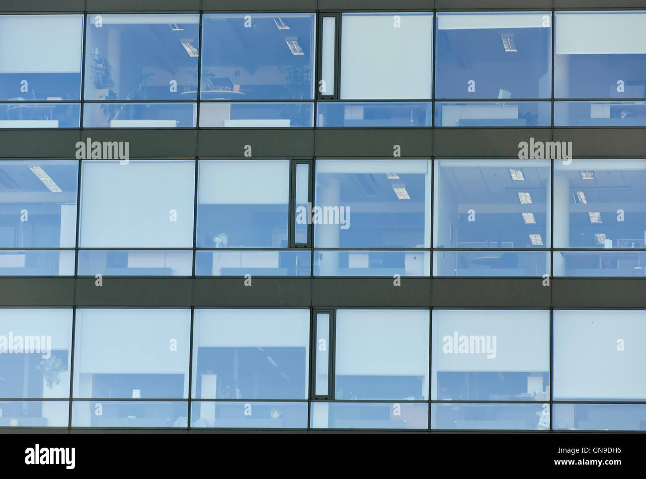 Office rooms from the window. View from the street Stock Photo - Alamy