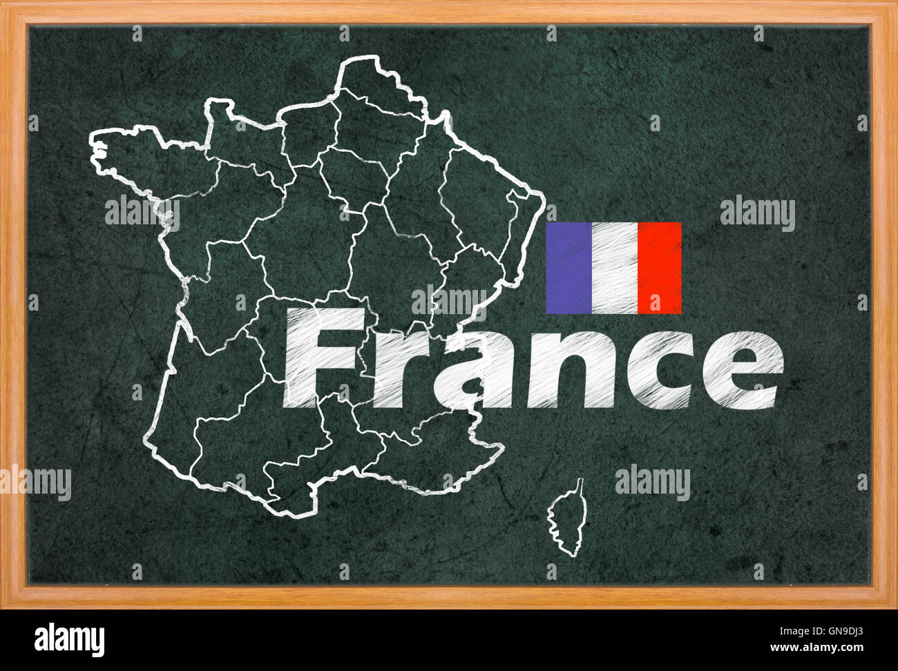 Chalk map of france hi-res stock photography and images - Alamy