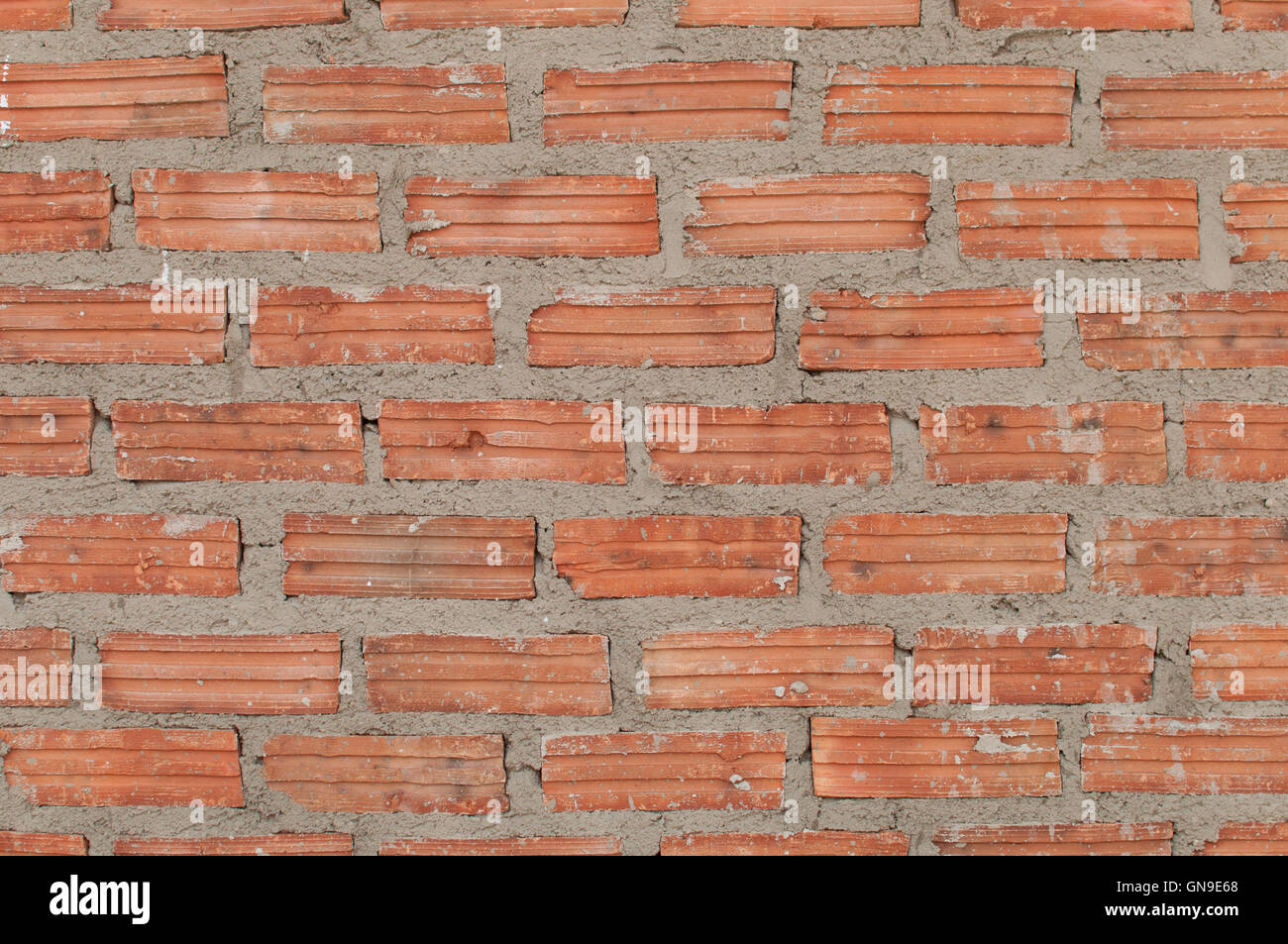 brick wall in construction progress Stock Photo - Alamy