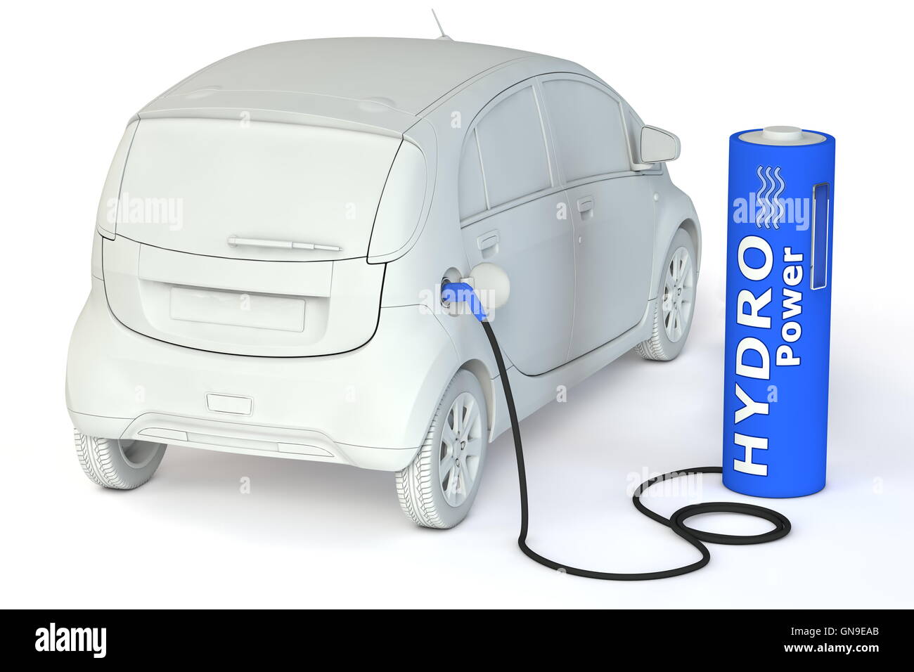 Battery Petrol Station - Hydro Power Stock Photo - Alamy