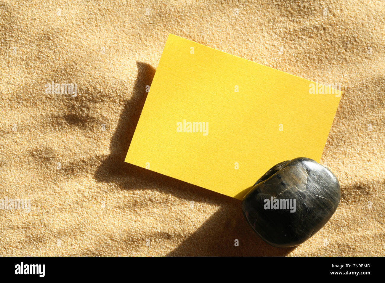 Message In Sand Stock Photo - Alamy