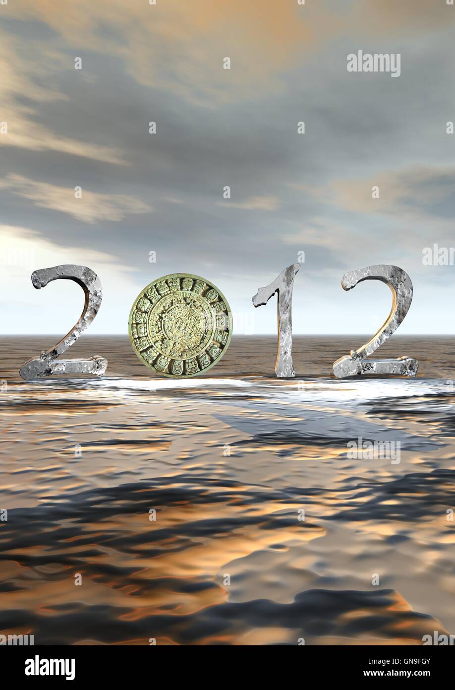 Maya calendar circle hi-res stock photography and images - Alamy