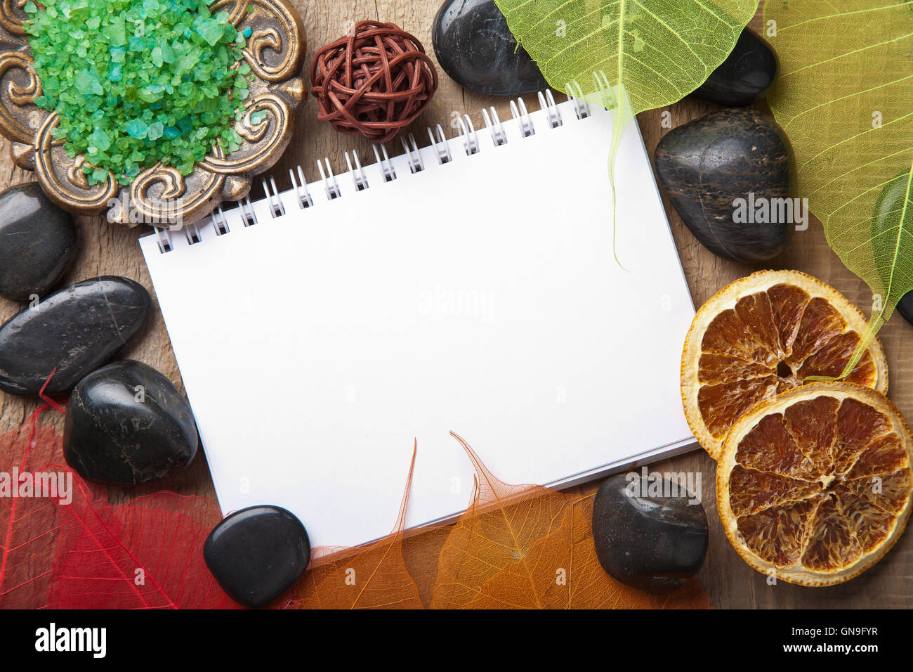 notebook for spa Stock Photo - Alamy