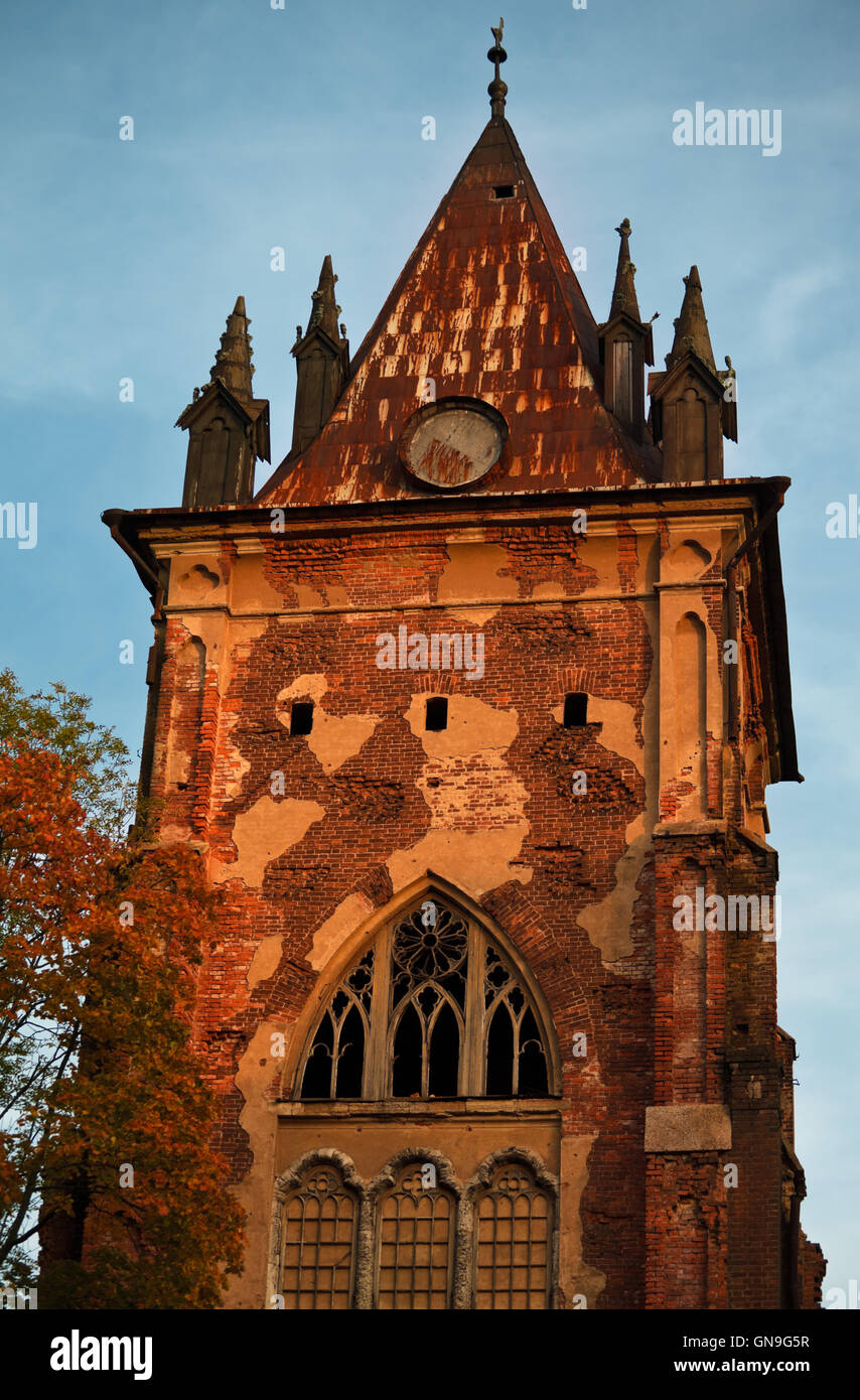 old gothic tower Stock Photo - Alamy