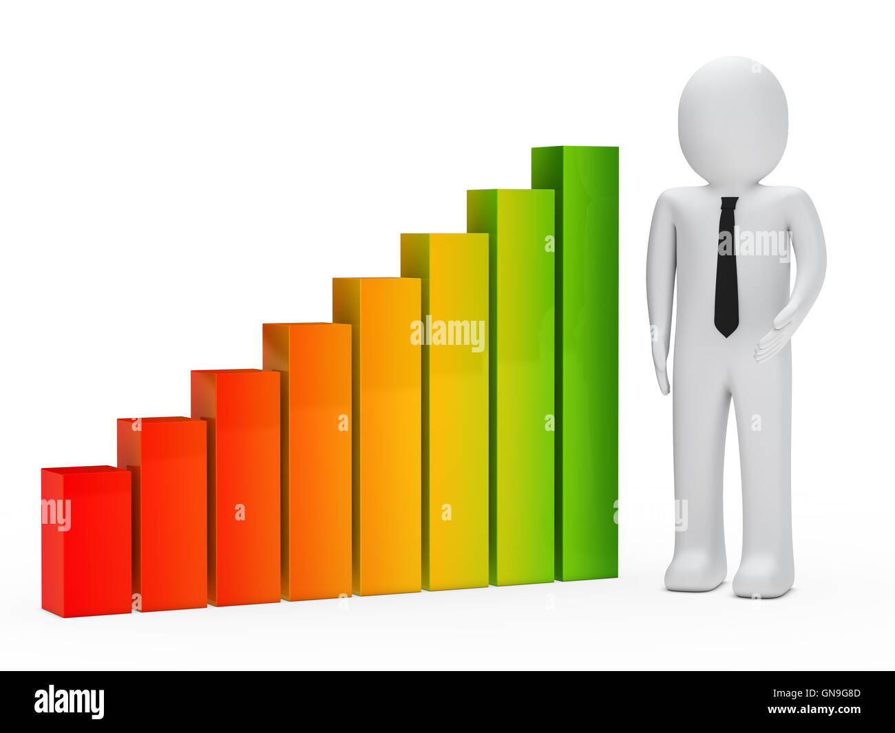 Businessman shows successful statistics hi-res stock photography and ...