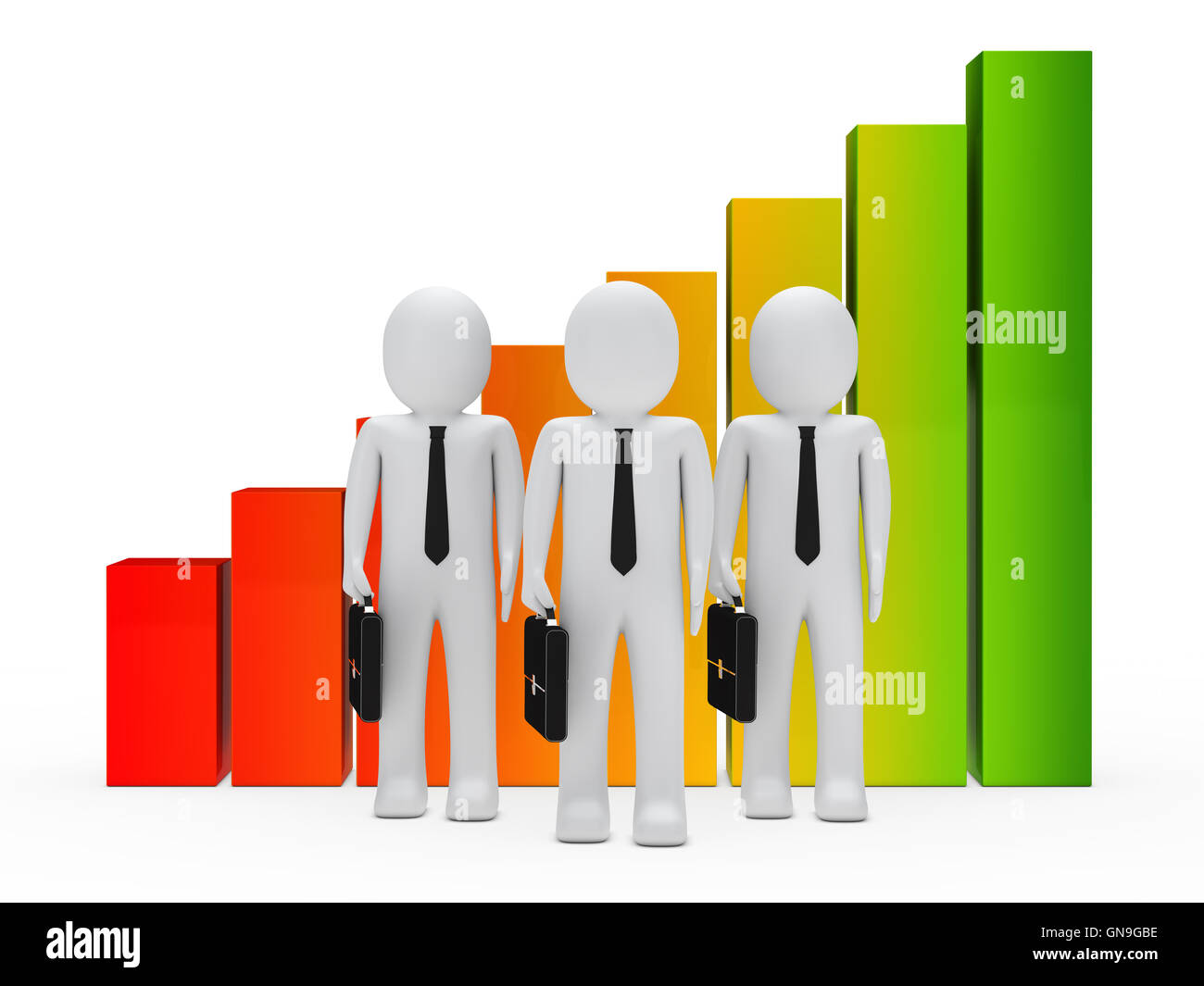 businessmen team graph Stock Photo - Alamy