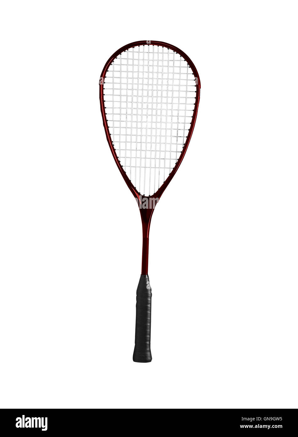Badminton racket on a white background Stock Photo - Alamy