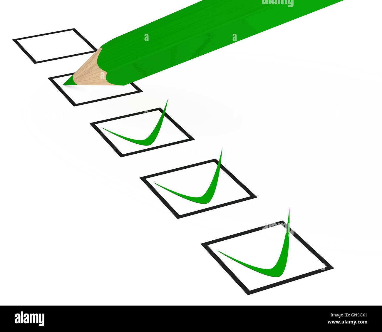 pen check box Stock Photo - Alamy