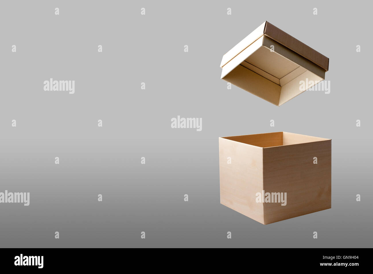 open square box in isolated background Stock Photo - Alamy
