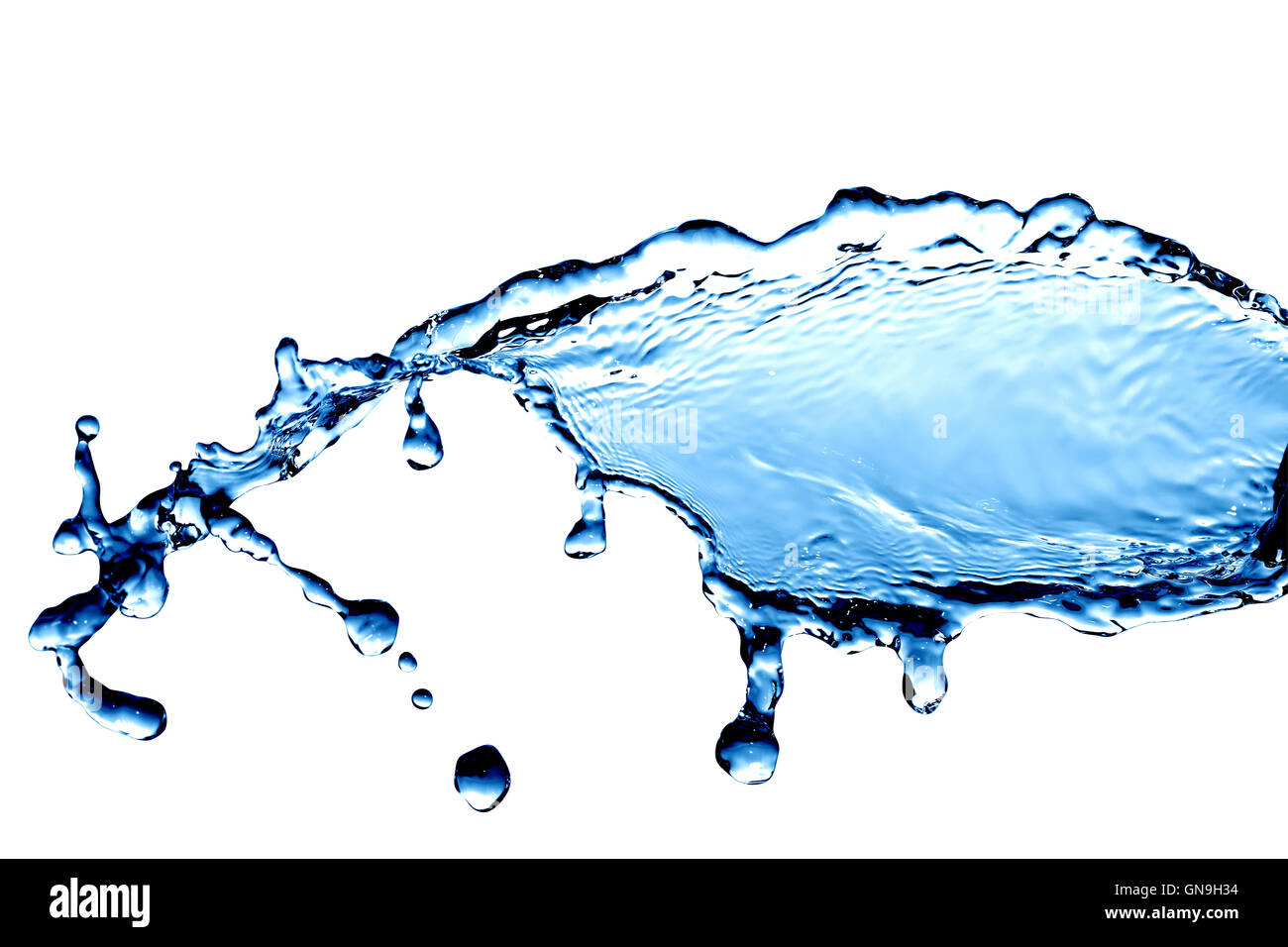 Splashing Water Macro Stock Photo - Alamy