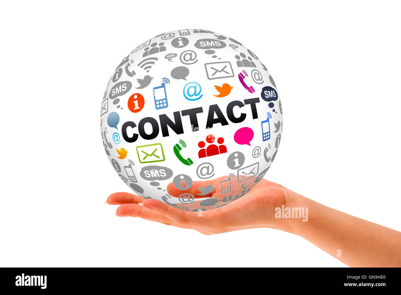 Contact us icons hi-res stock photography and images - Alamy