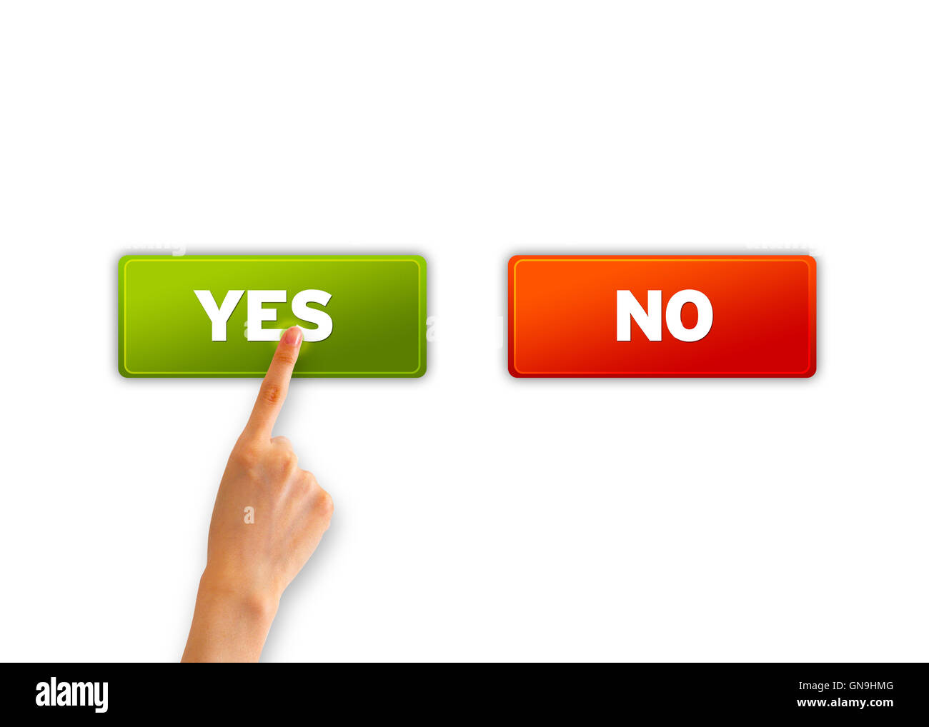 Yes no choose hi-res stock photography and images - Alamy