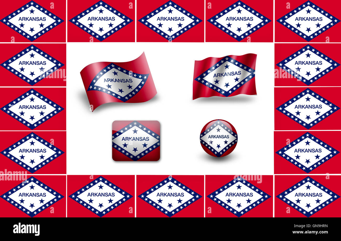Flag Of Arkansas High Resolution Stock Photography and Images - Alamy