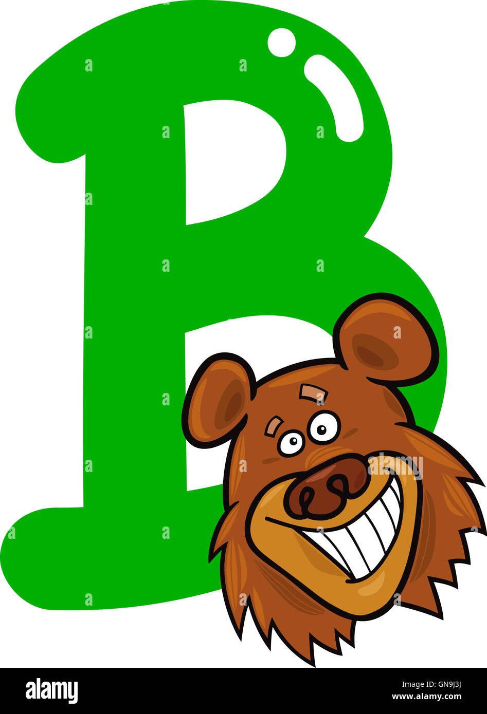 B for bear Stock Photo - Alamy