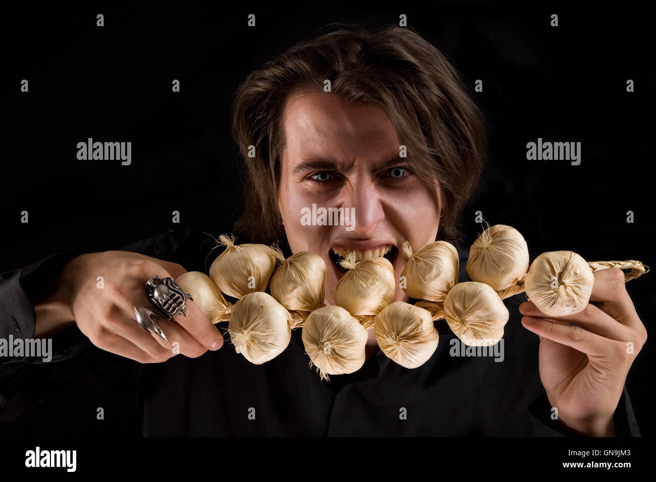 Evil scary face eyes hi-res stock photography and images - Alamy