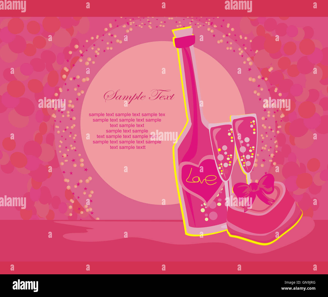 invitation to cocktail party menu or bar card space for text Stock ...