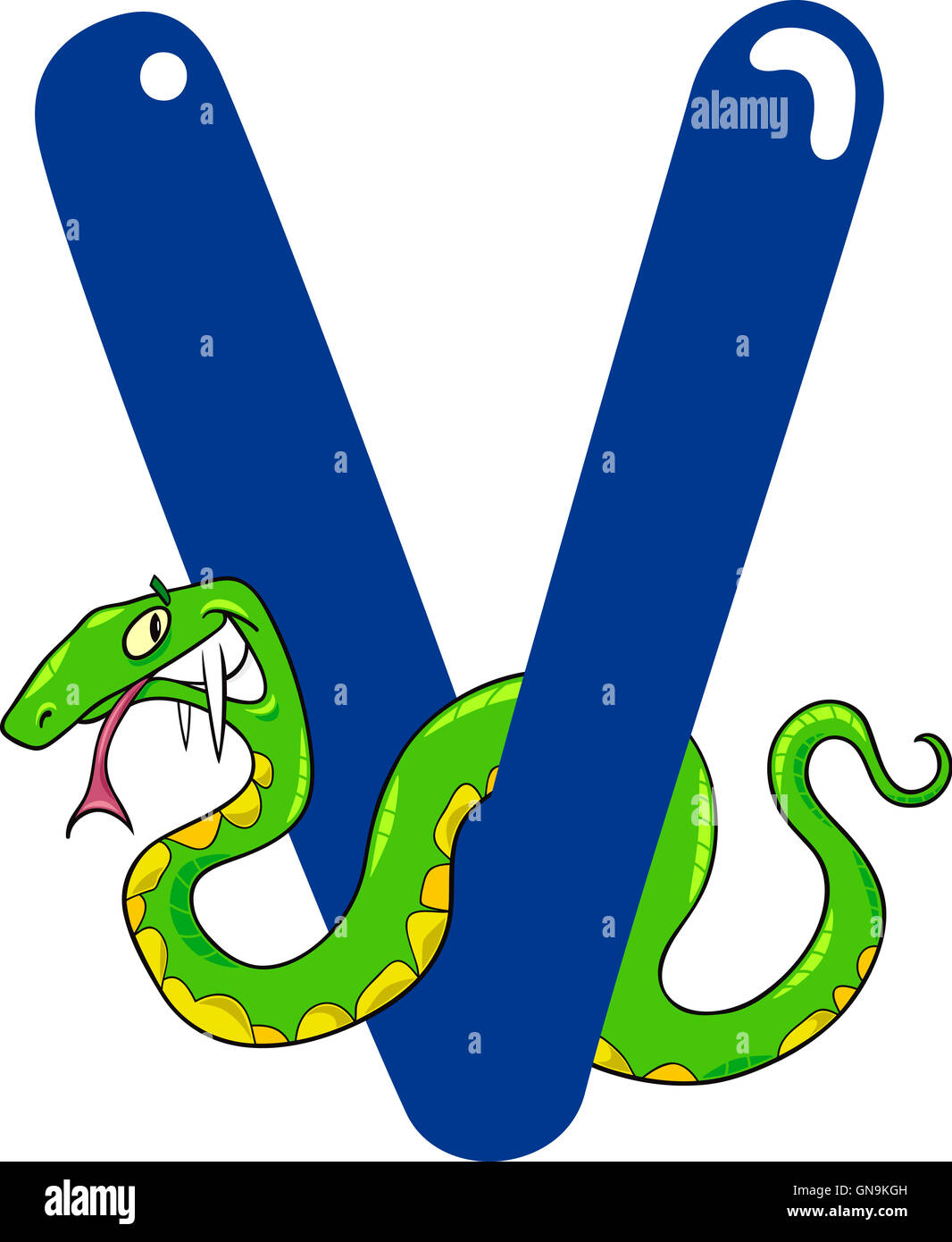 V for viper Stock Photo - Alamy