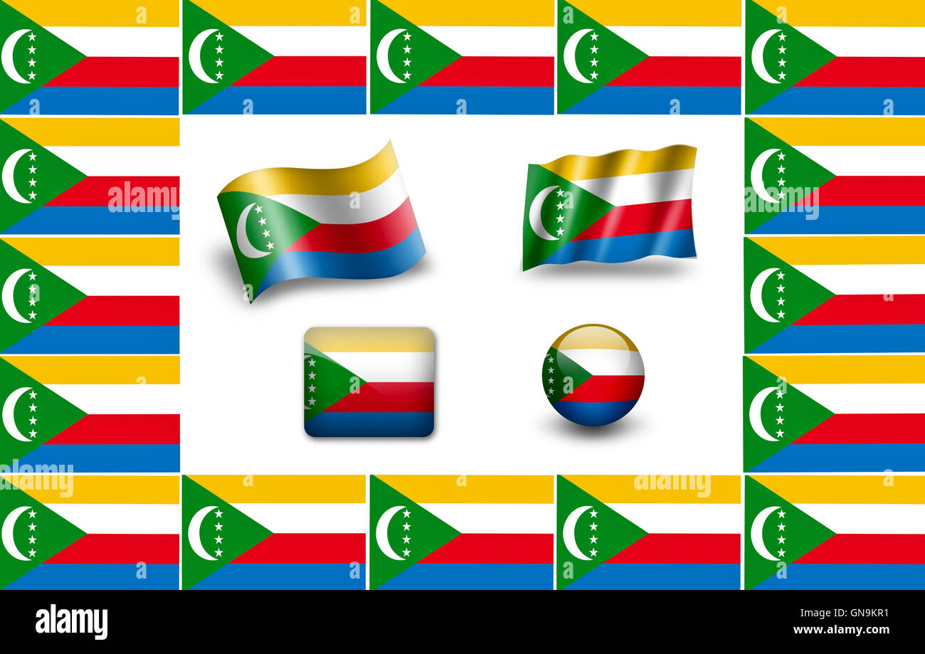 Comorian flags hi-res stock photography and images - Alamy