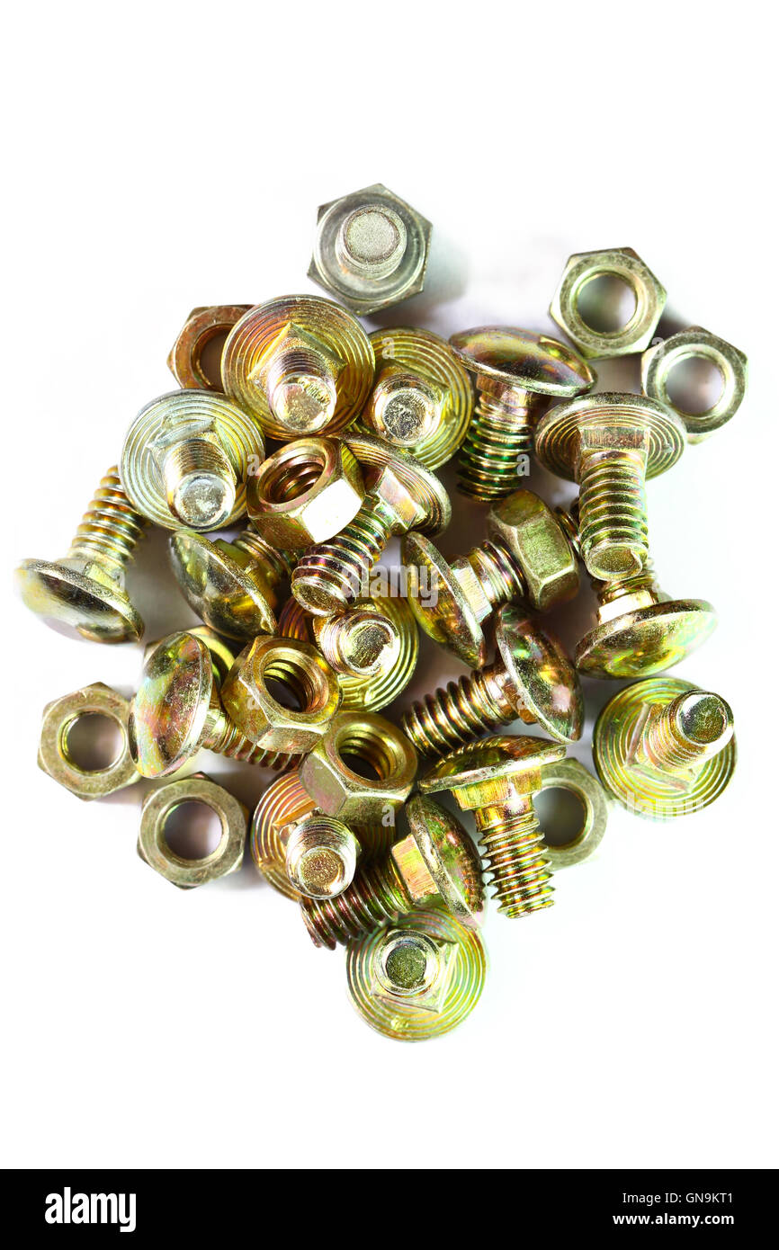 various views of the bolt and nut , Closeup Stock Photo - Alamy