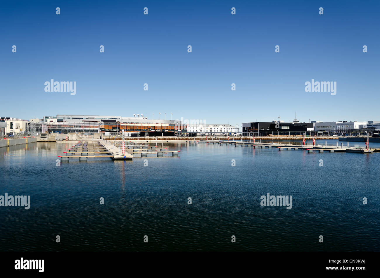 Empty boat port. Place for your text Stock Photo - Alamy