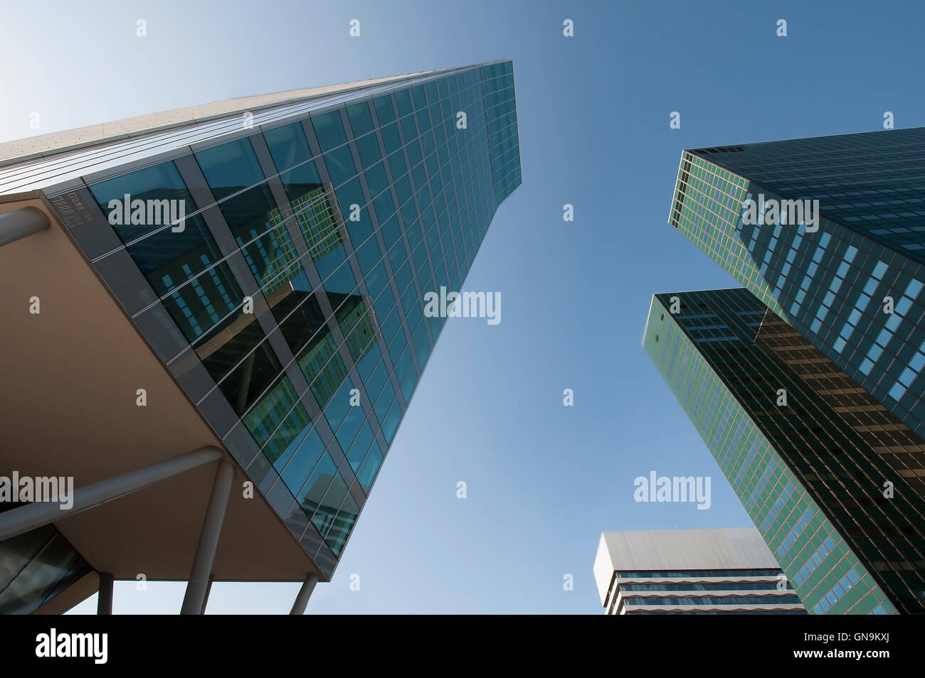 Three office buildings Stock Photo - Alamy
