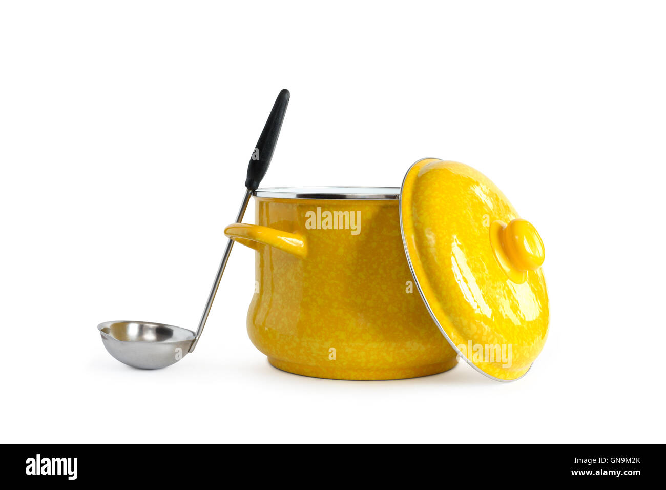 Ladle and pan Cut Out Stock Images & Pictures - Alamy