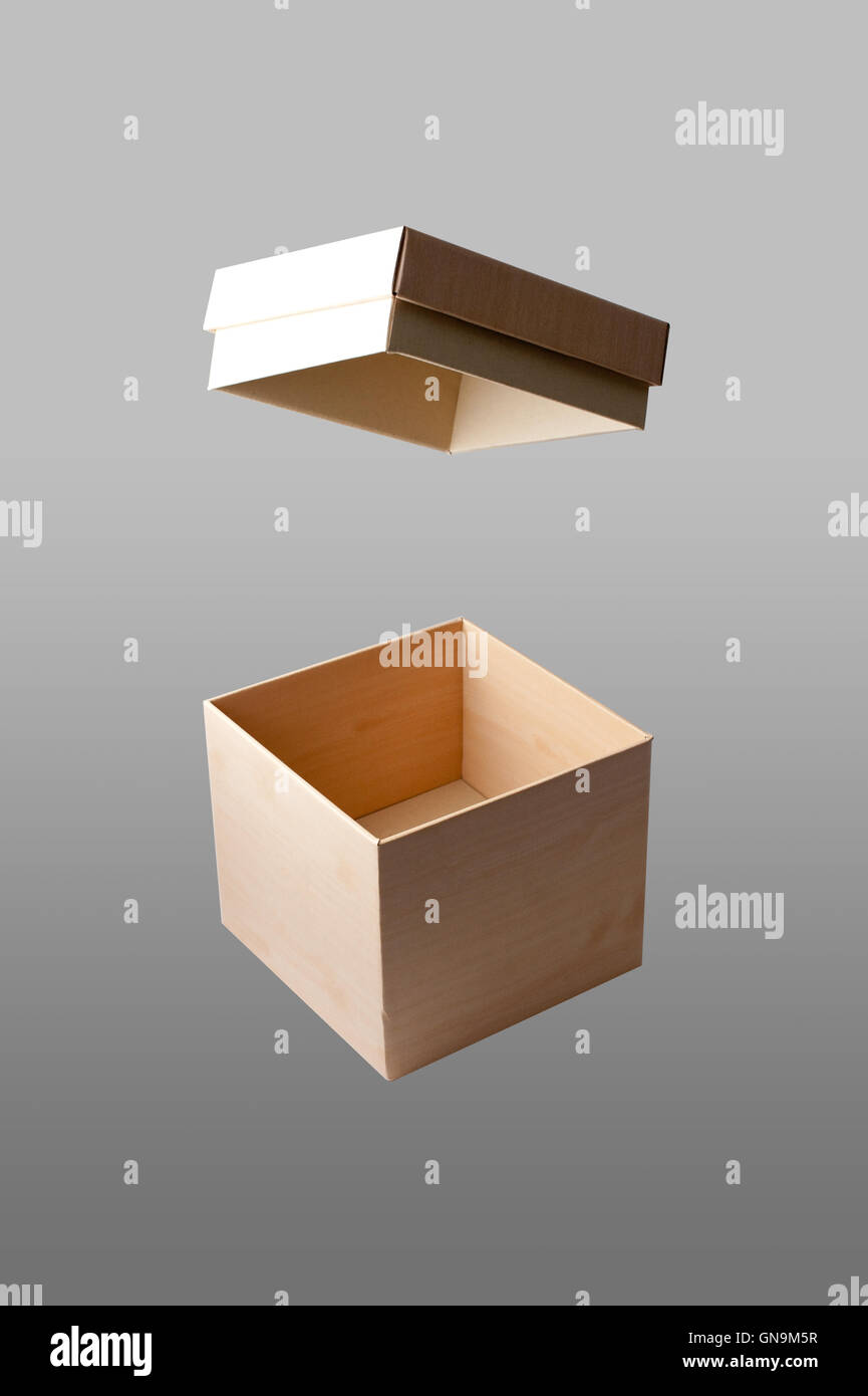 open square box in isolated background Stock Photo - Alamy