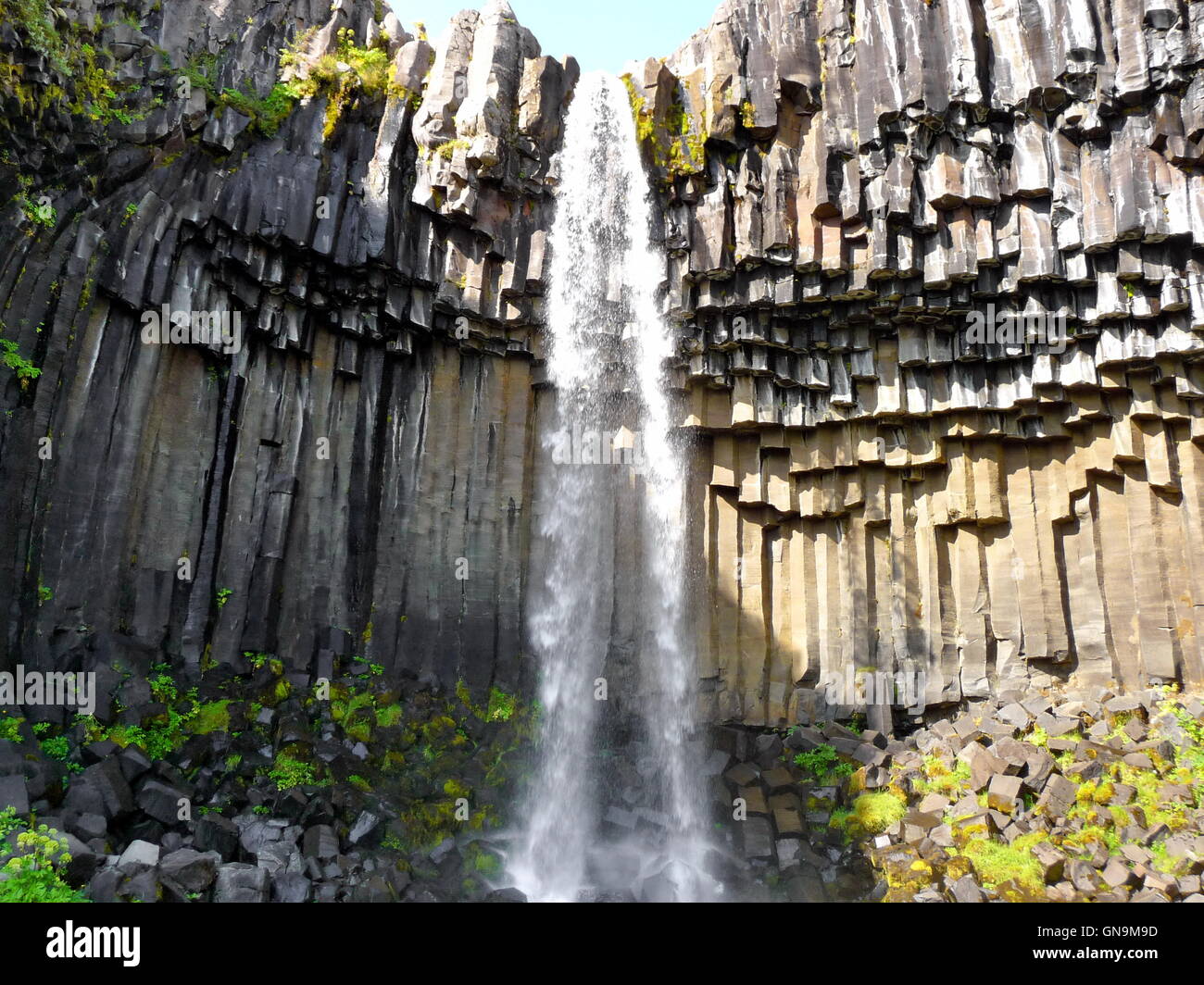 Skaftafell iceland waterfall Stock Photo - Alamy
