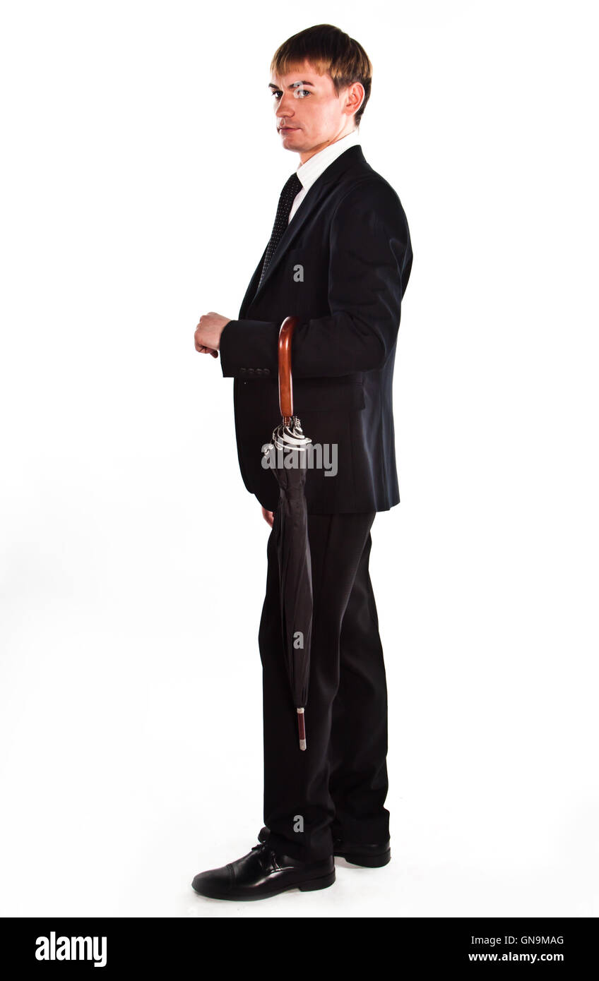 Man working broker business Cut Out Stock Images & Pictures - Alamy