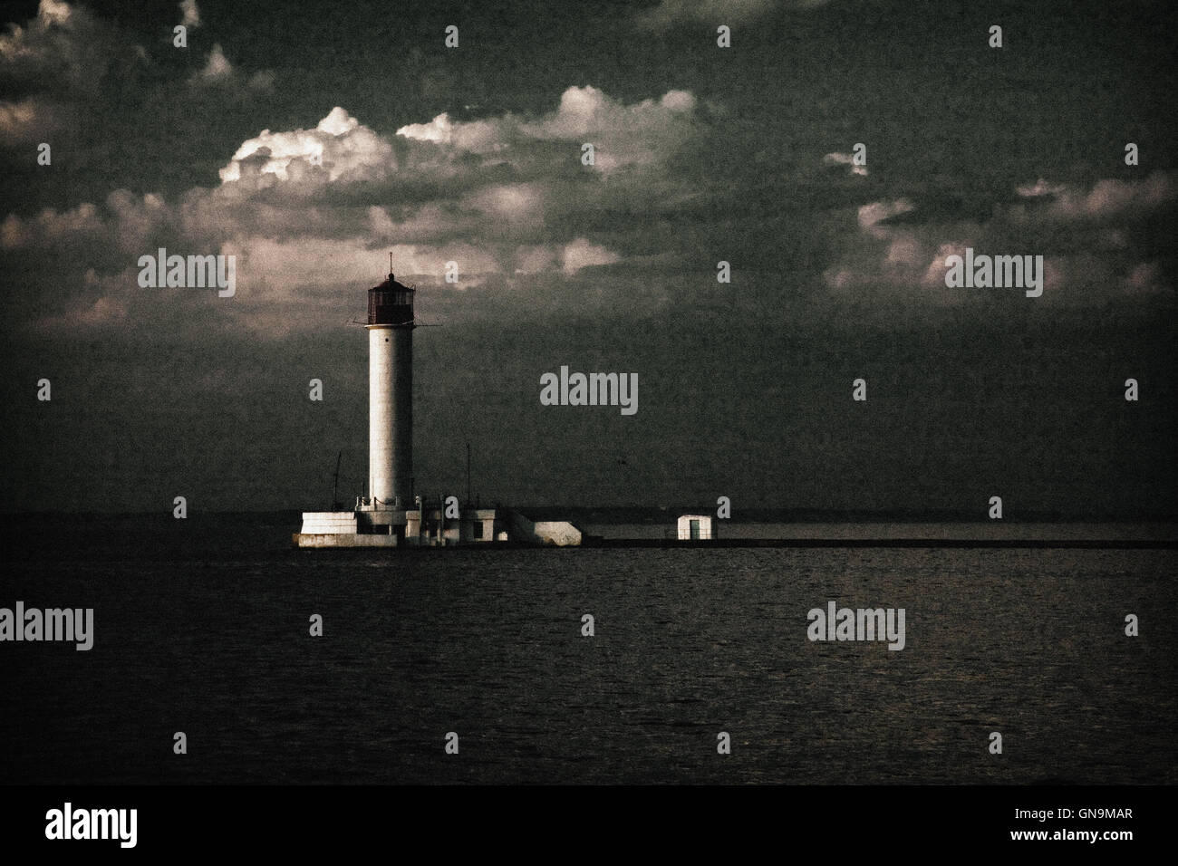 Grayscale lighthouse hi-res stock photography and images - Alamy