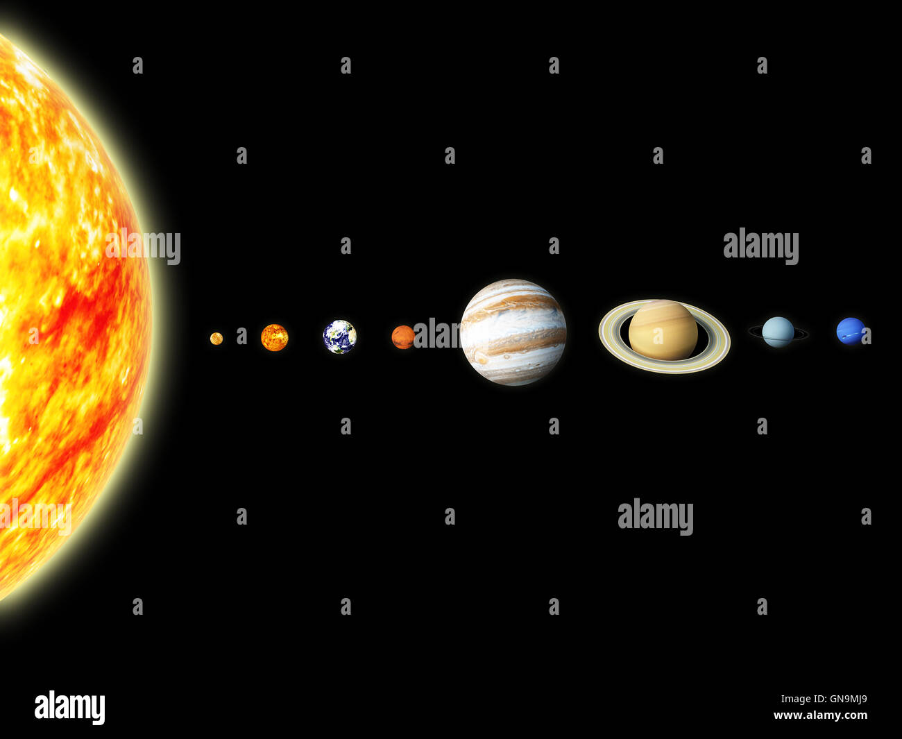 Solar system planet order hi-res stock photography and images - Alamy