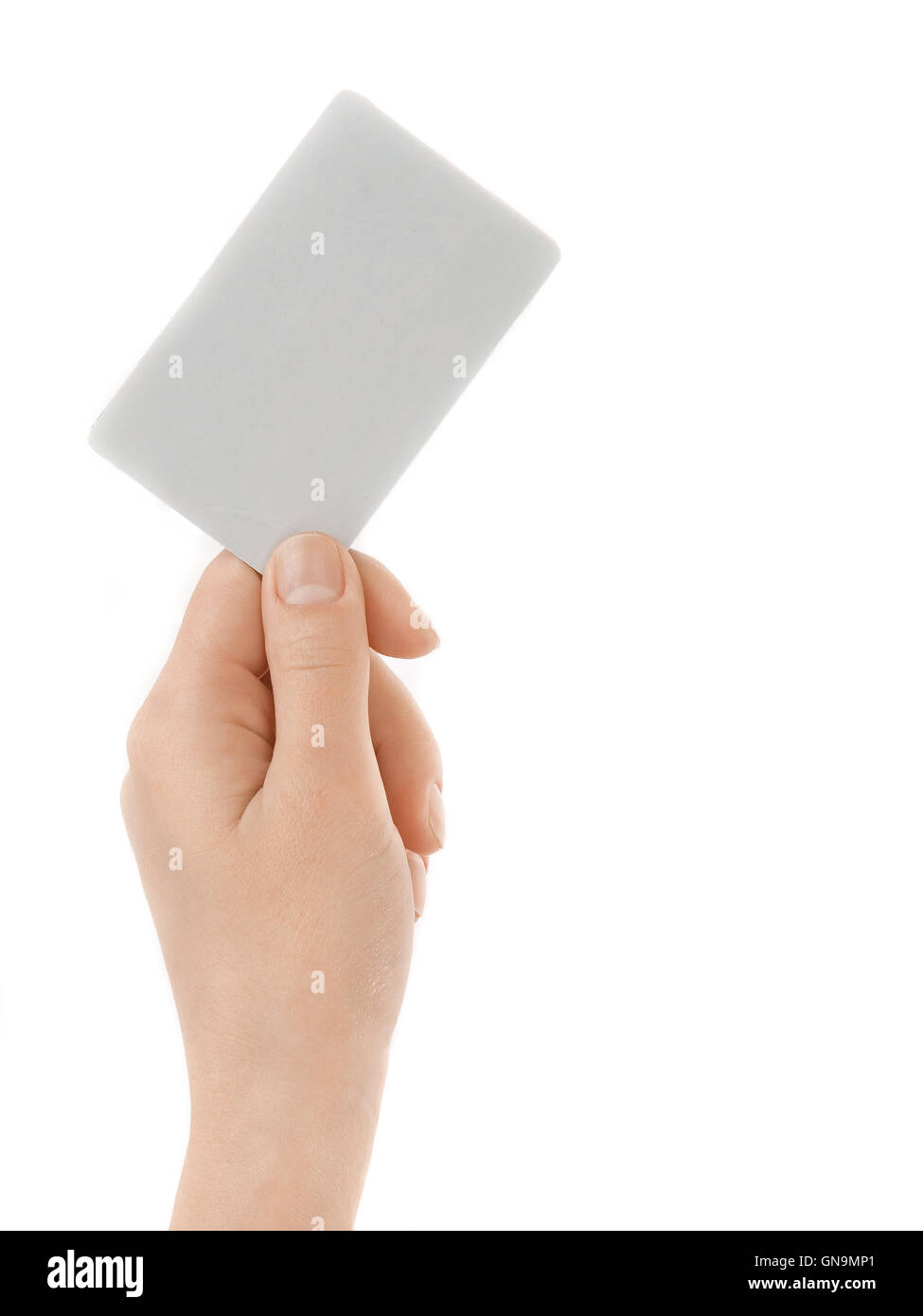 Credit card female hand holding Stock Photo - Alamy