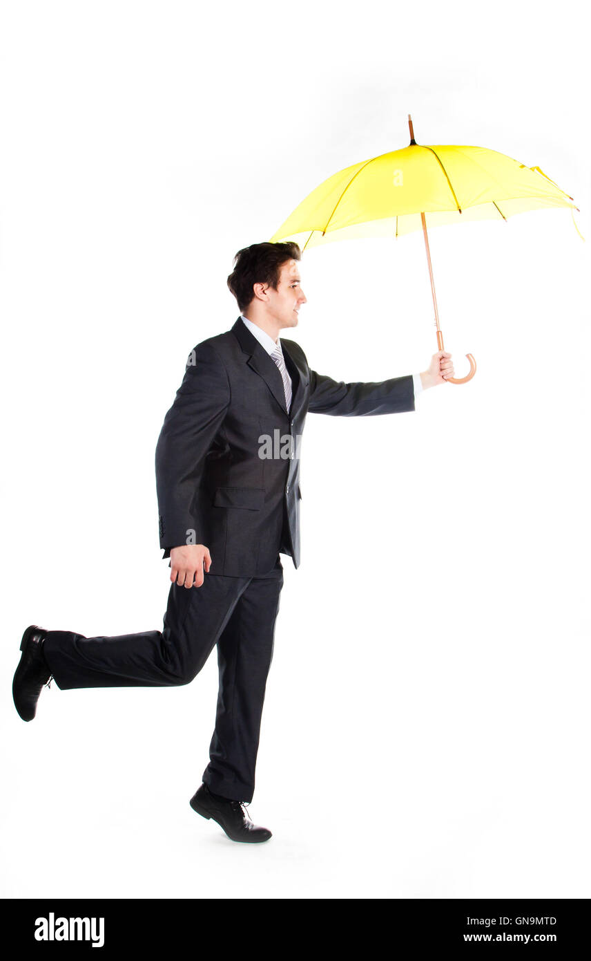 Man working broker business Cut Out Stock Images & Pictures - Alamy