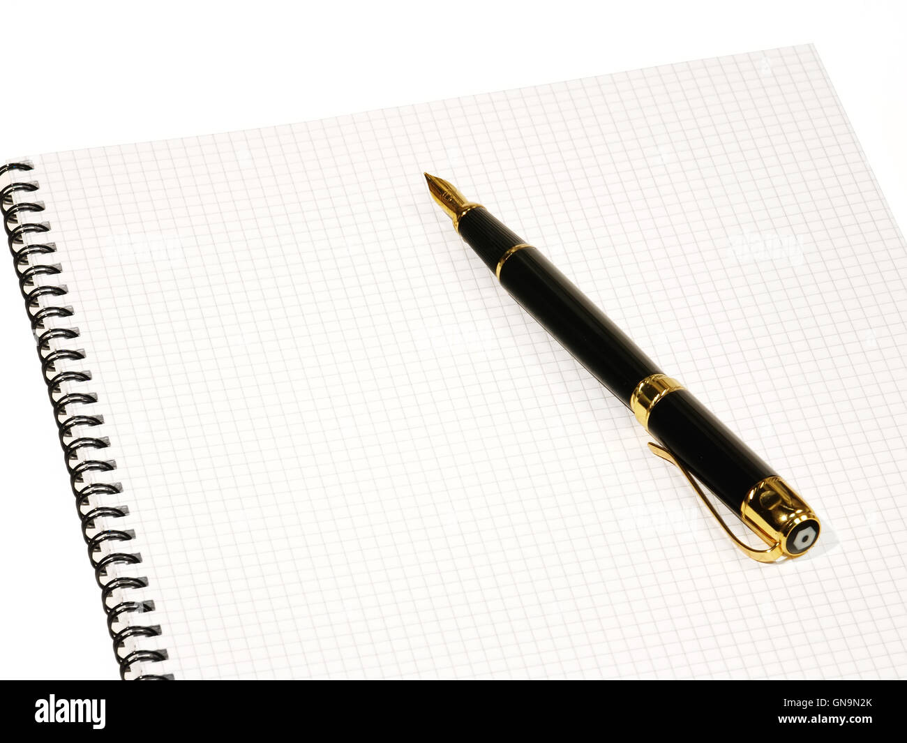 Notebook and pen Stock Photo - Alamy