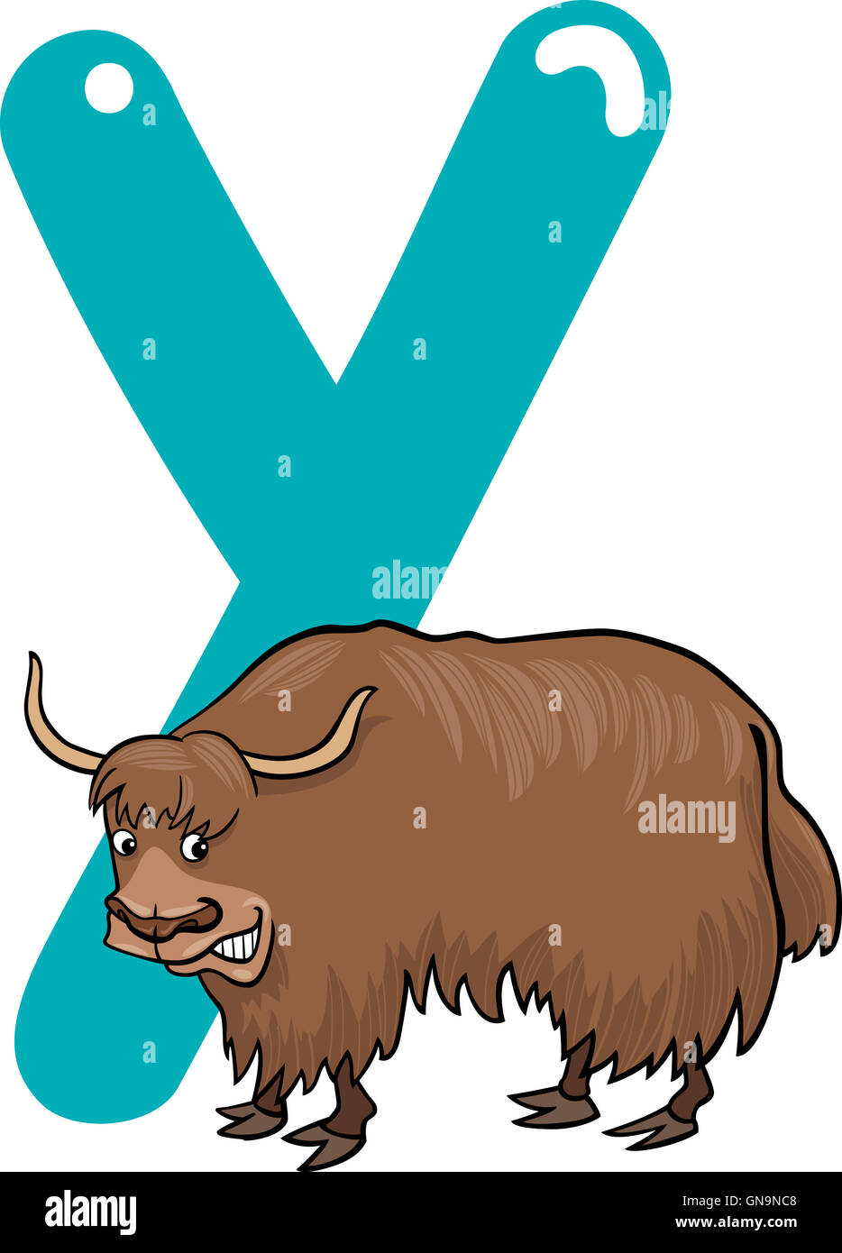 Y for yak Stock Photo - Alamy