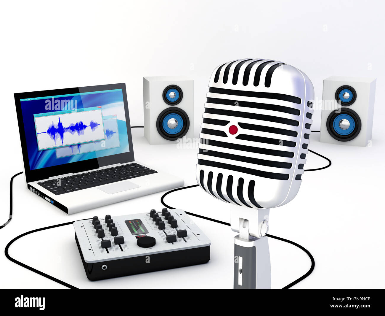 Home Recording Studio Equipment Stock Photo - Alamy
