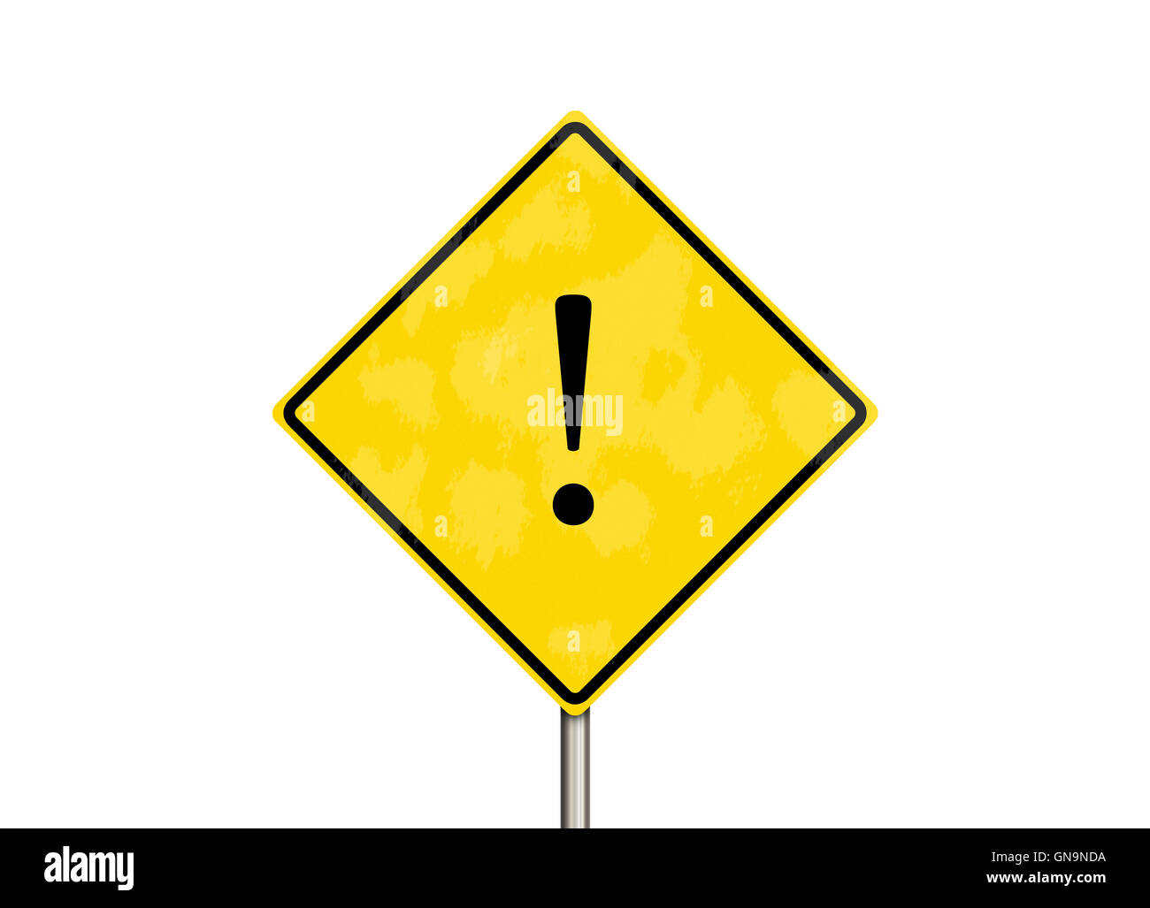 yellow road sign isolate Stock Photo - Alamy