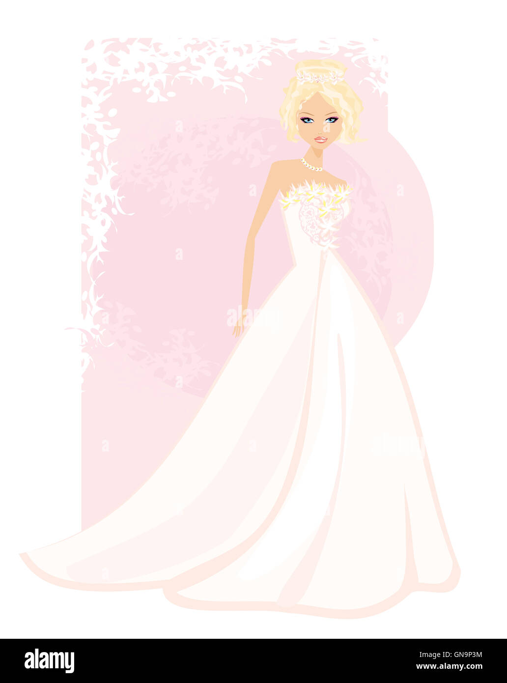 Beautiful bride card Stock Photo - Alamy